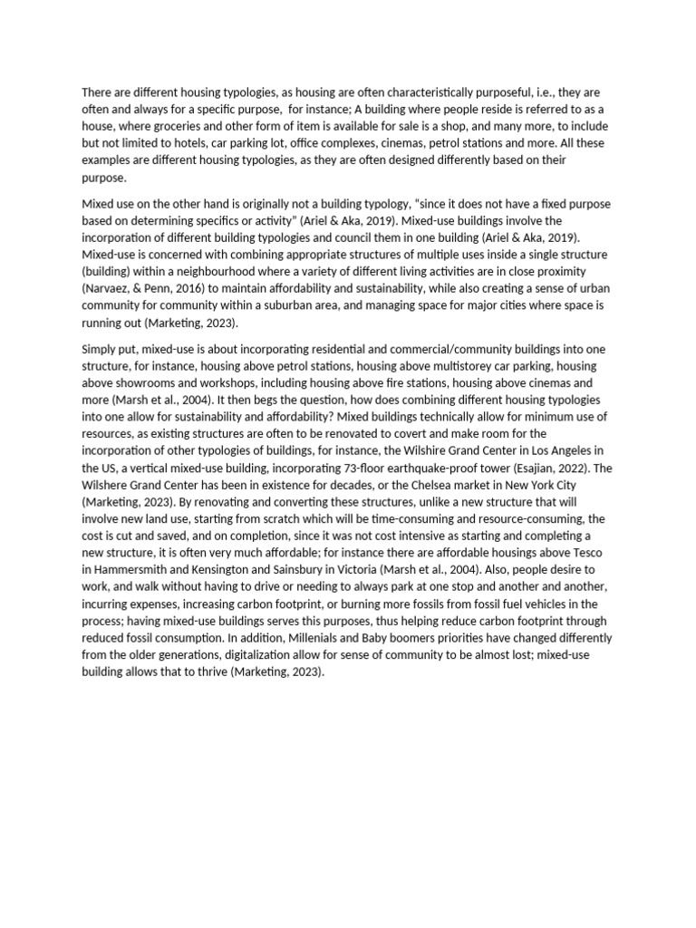 There Are Different Housing Typologies | PDF | Mixed Use Development ...