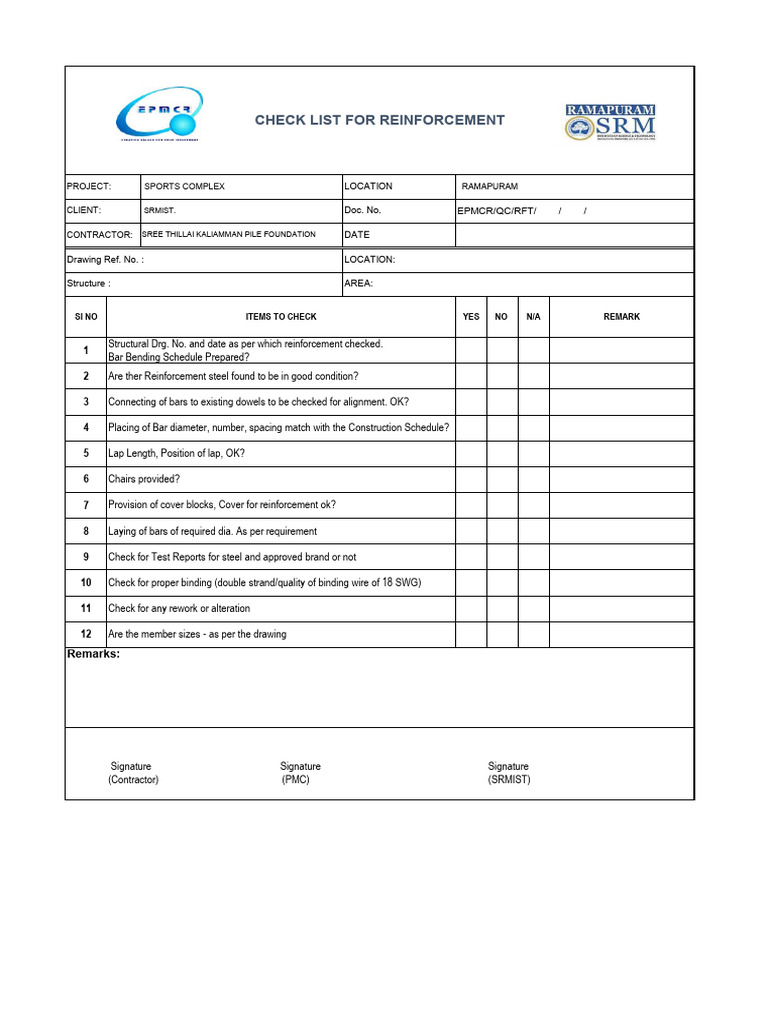 Chick List Reinforcement | PDF