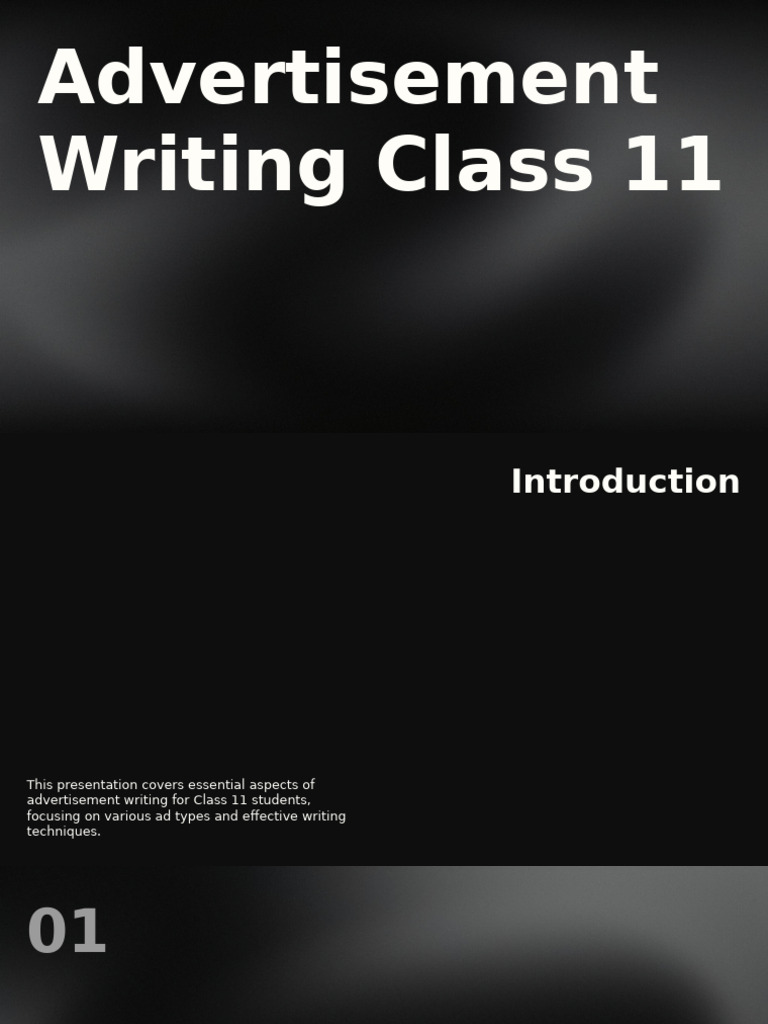 Advertisement Writing for Class 11 | PDF | Advertising | Target Audience