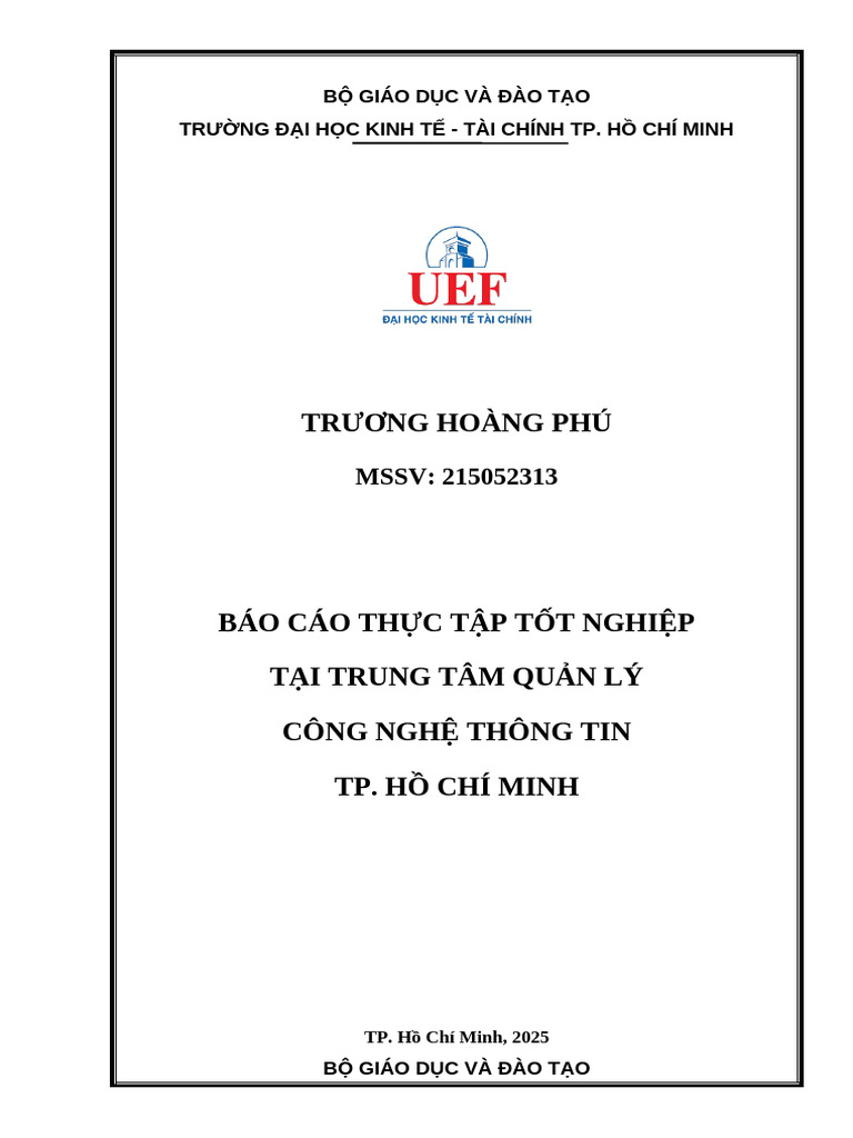 BM01 - Trang bia va phu bia bao cao | PDF