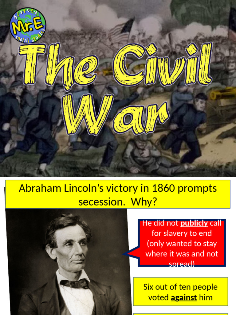 Civil War PowerPoint | PDF | Confederate States Of America | Abraham ...