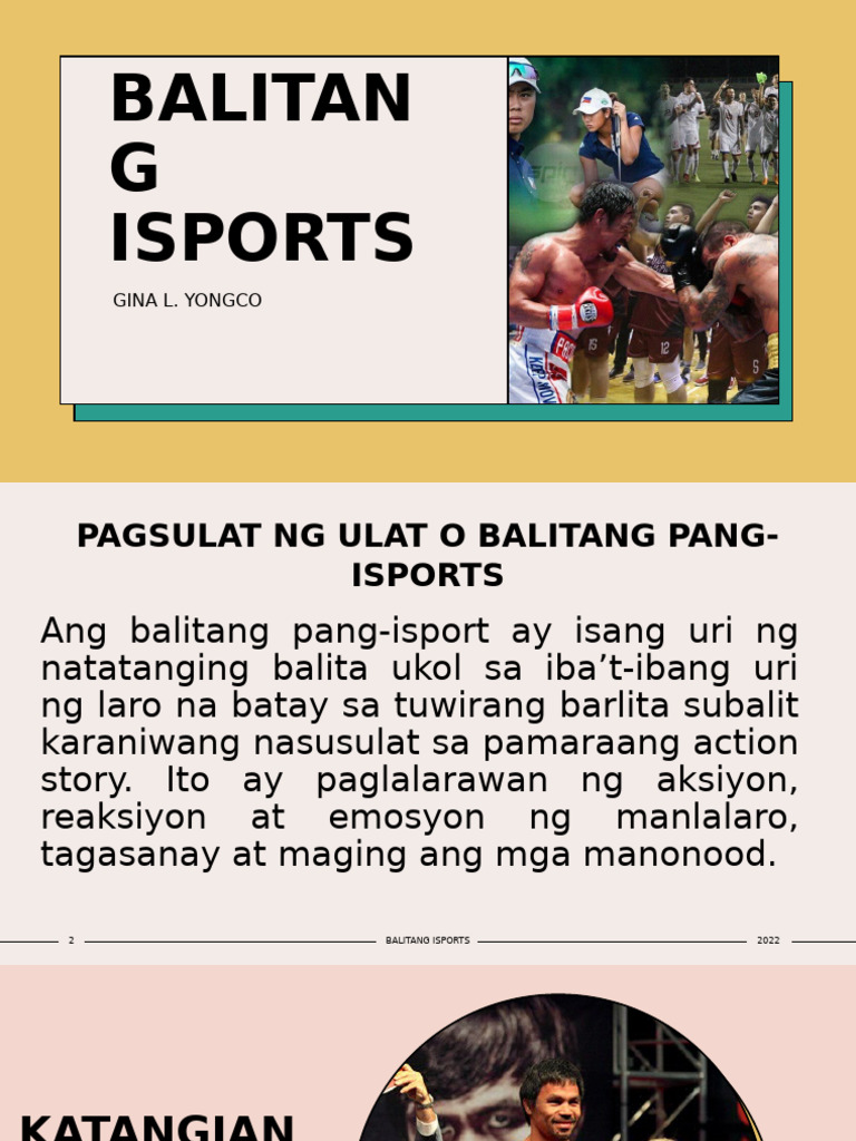 Balitang Isports | PDF