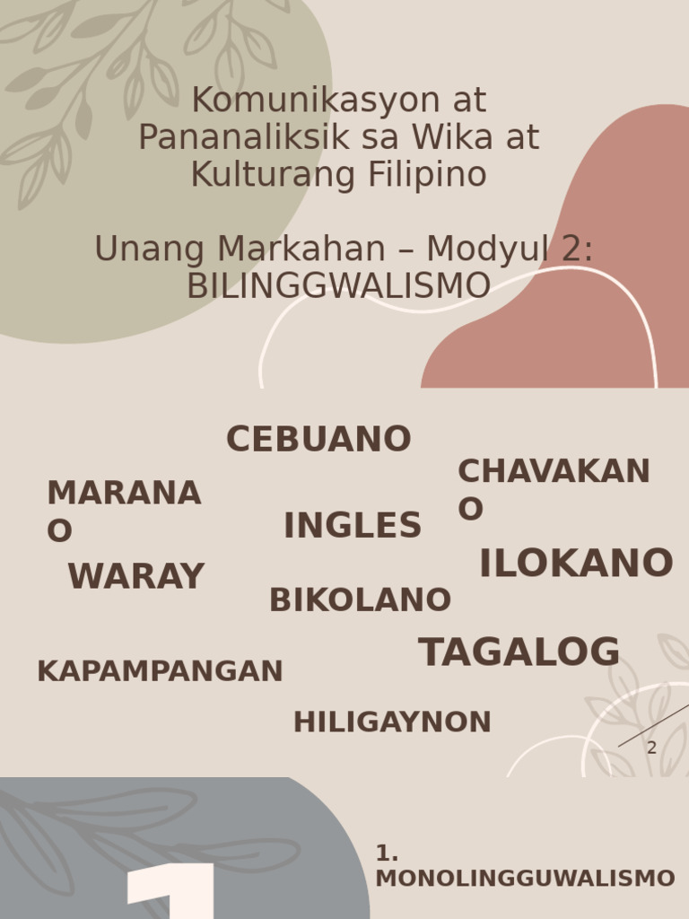 Bilingguwalismo | PDF