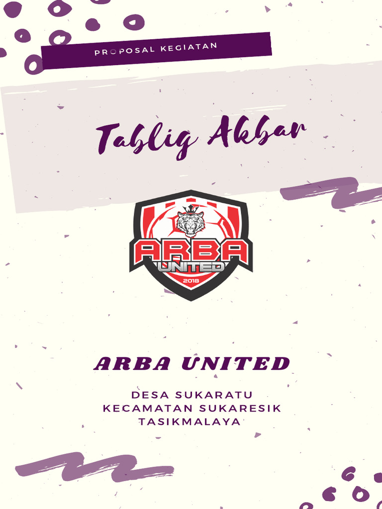 Proposal Tablig Akbar Arba United 2020 | PDF