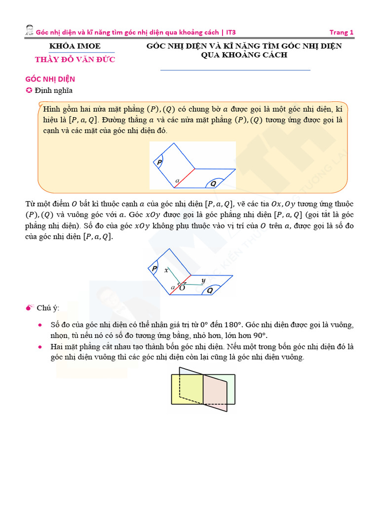 Khóa Imoe DI DI Qua Kho: Góc NH DI N | PDF