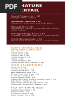 Sushi Hiro Menu and Price List | PDF | Cooking, Food & Wine
