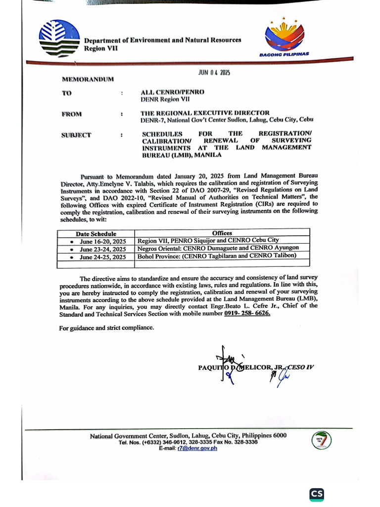 LMB Survey Instrument Calibration | PDF