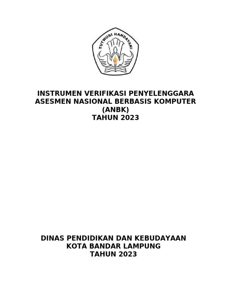 Blangko Monitoring Anbk SD 2023 | PDF