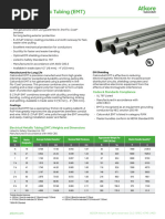 EMT - Conduit Dimensions | PDF | Building Materials | Manufactured Goods