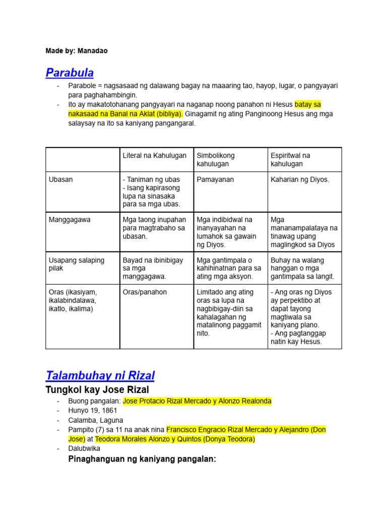 G9 Q3 Filipino Reviewer | PDF