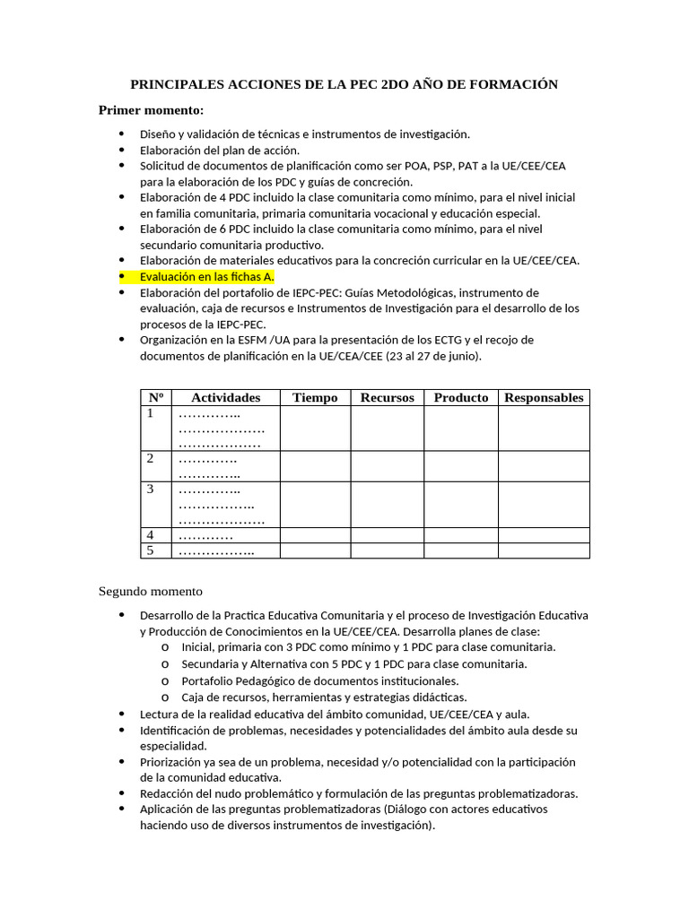 Guía para El Desarrollo de La Pec | PDF | Evaluación | Enseñando