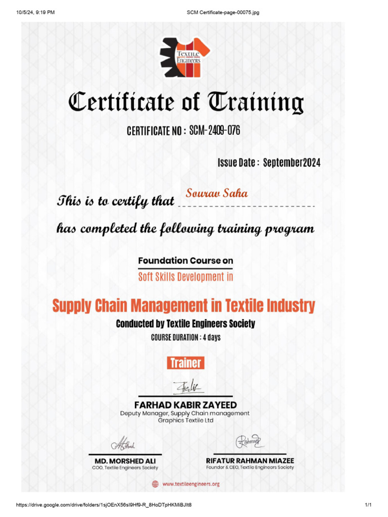 SCM Certificate Page 00075.Jpg | PDF