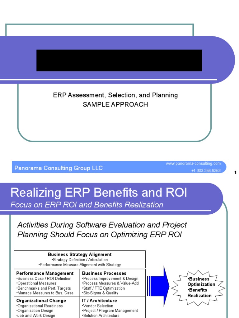 ERP Assessment, Selection, and Planning Sample Approach: Panorama ...
