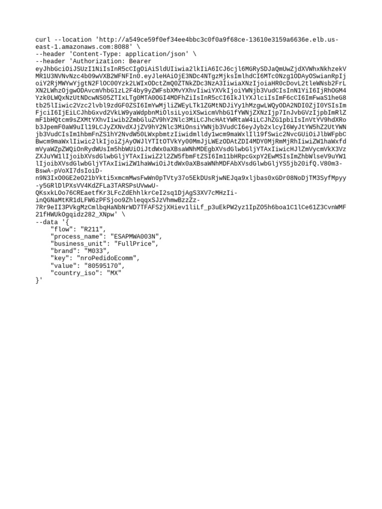 Curl Command for Ecomm Query | PDF