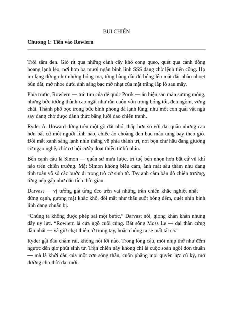 BỤI CHIẾN Thất phe | PDF