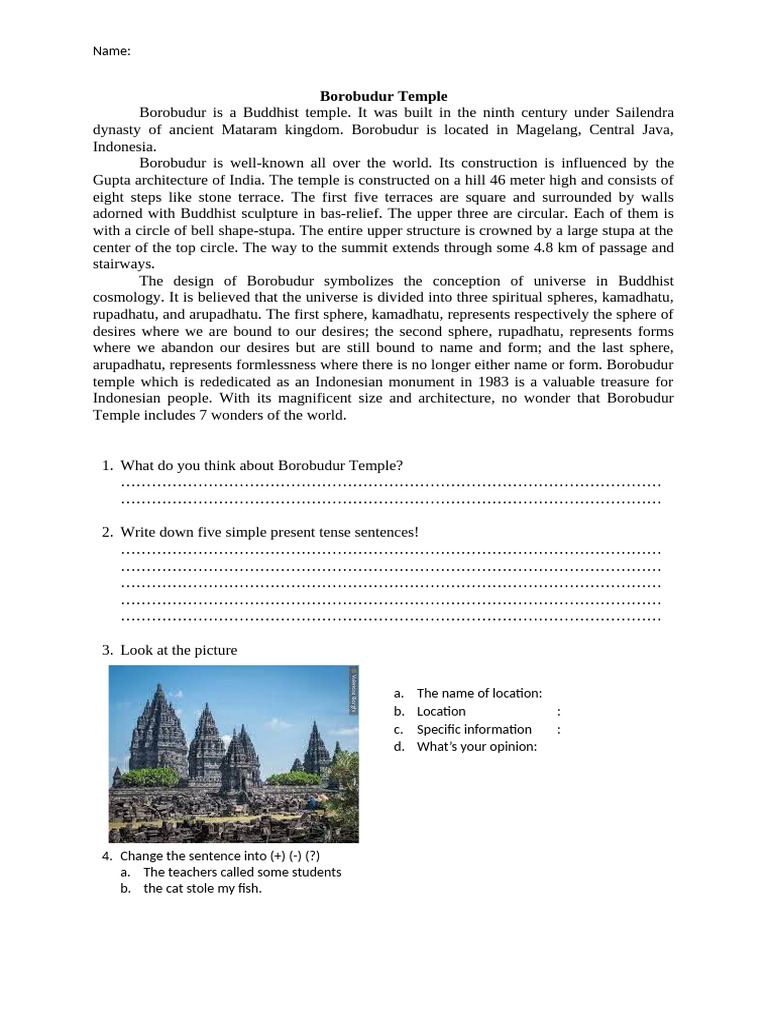 Borobudur Temple | PDF