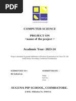Ai Project For Class-10, Session 2024-25 | PDF