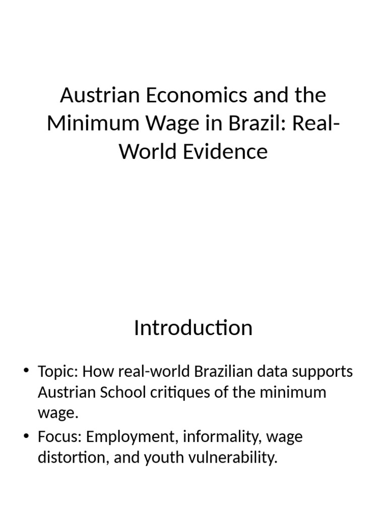 Brazil Minimum Wage Rebuilt | PDF