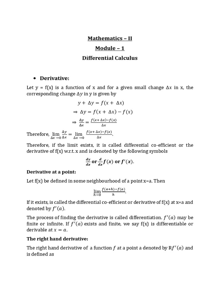 Derivative | PDF | Derivative | Function (Mathematics)