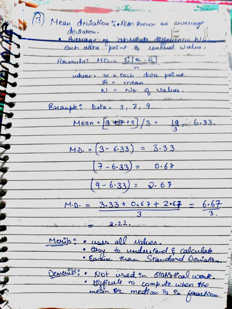 Mean Deviation | PDF