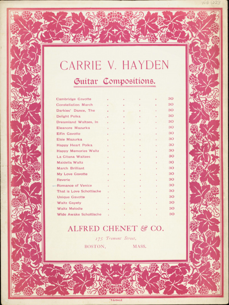 Romance of Venice Carrie v. Hayden 1866 1950 | PDF
