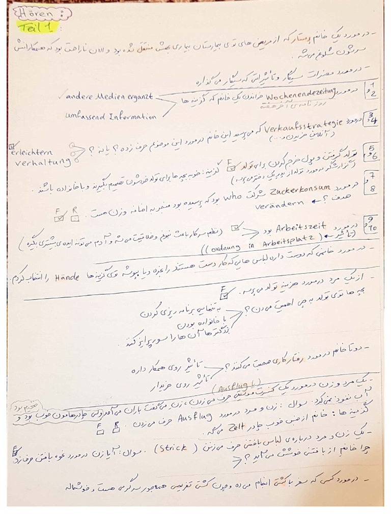 Hören B2 Goethe - Tekrari | PDF