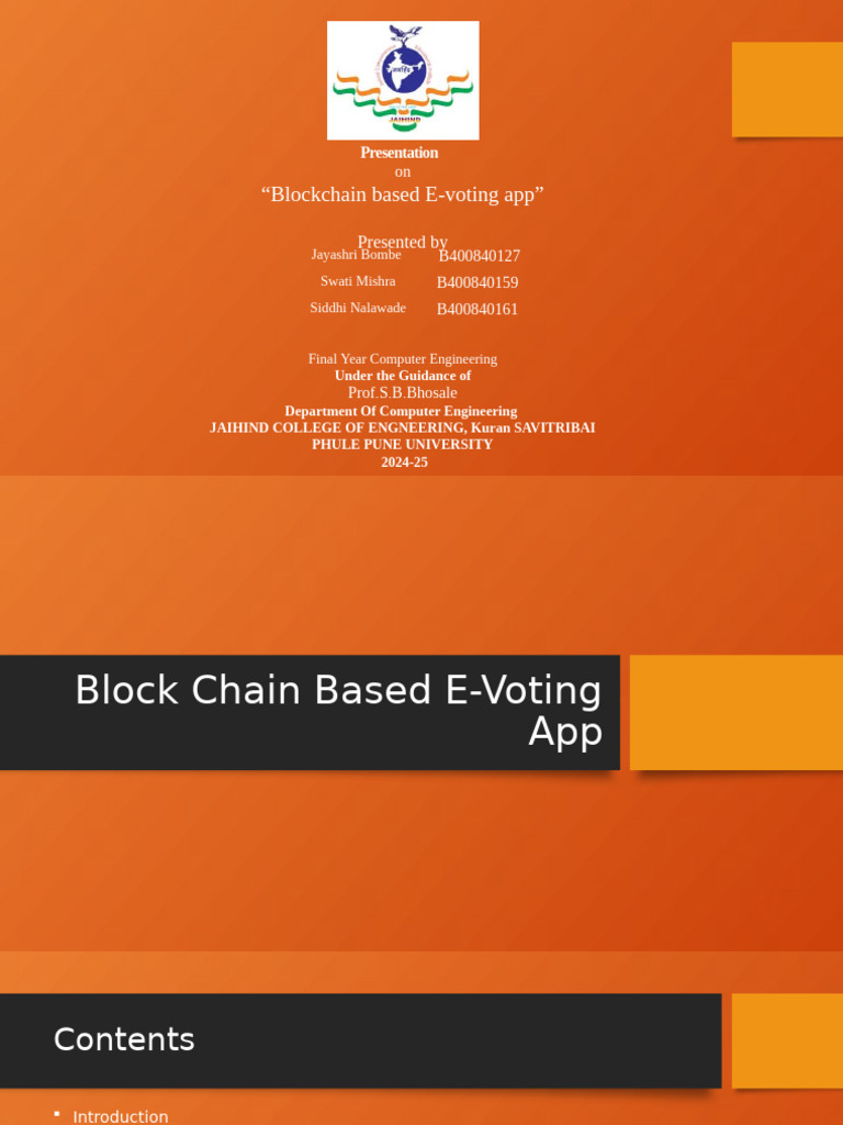 Blockchain E-Voting App Overview | PDF | Electronic Voting | Computing