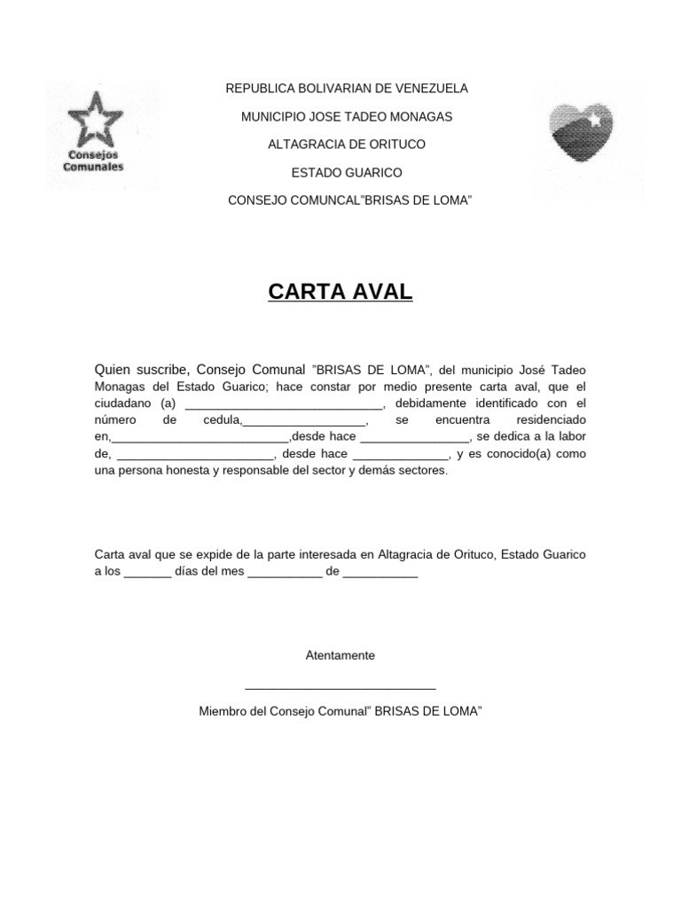 Carta Aval | PDF