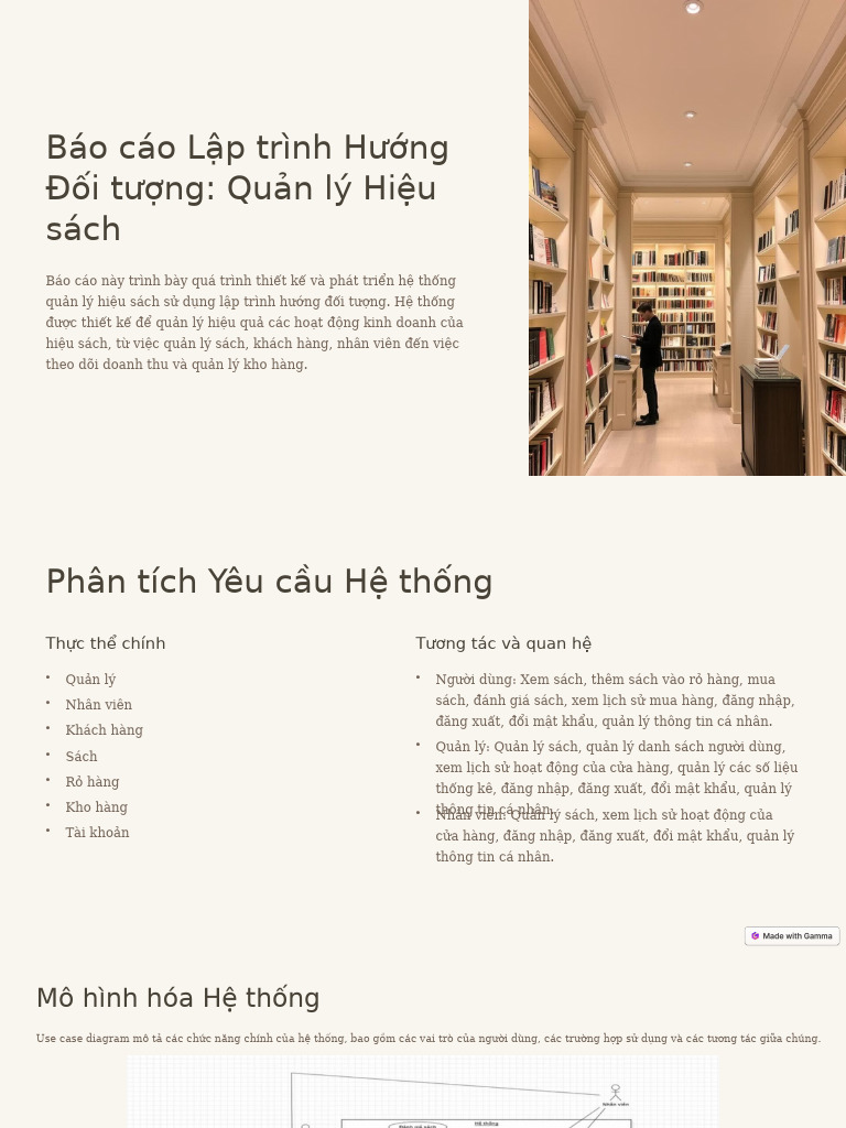 Bao Cao Lap Trinh Huong DJoi Tuong Quan Ly Hieu Sach | PDF