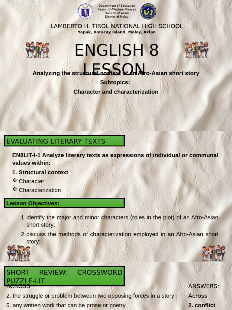 Grade 8 English Week 1 Lesson | PDF | Poetry