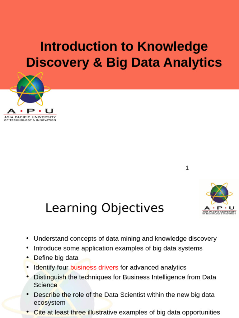 Chp1 Intro To Knowledge Discovery and Big Data Analytics | PDF | Data Mining | Analytics