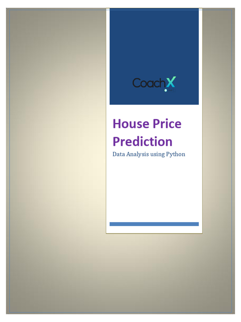 (House Price Prediction) Capstone Project for Python (1) | PDF | Categorical Variable | Real ...