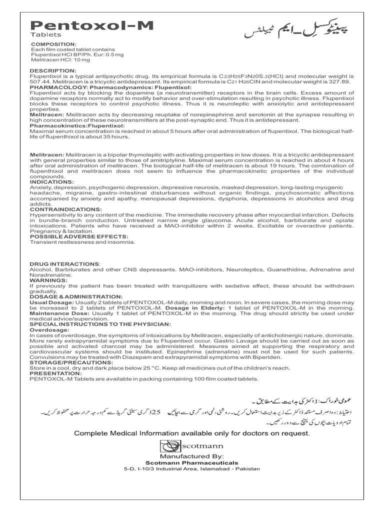 Pentoxol-M Prescription Guidelines2022 | PDF | Antidepressant ...