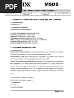 Material Safety Data Sheet - Fabuloso | PDF | Carbon Dioxide | Personal ...