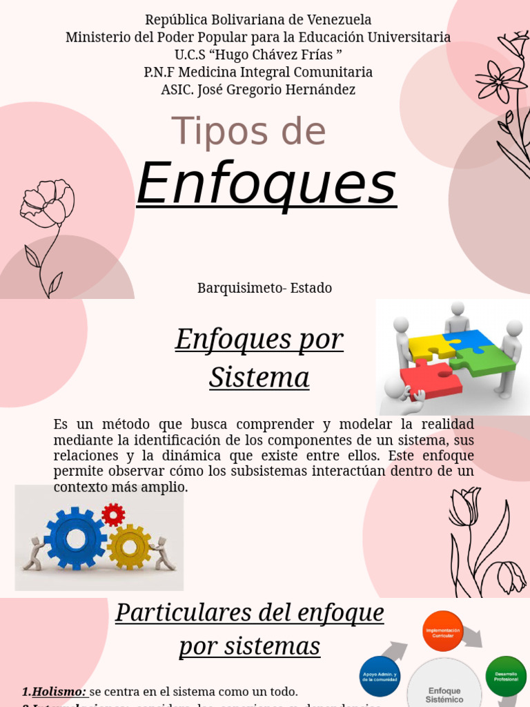 Tipos de Enfoques | PDF | Sistema | Cultura organizacional