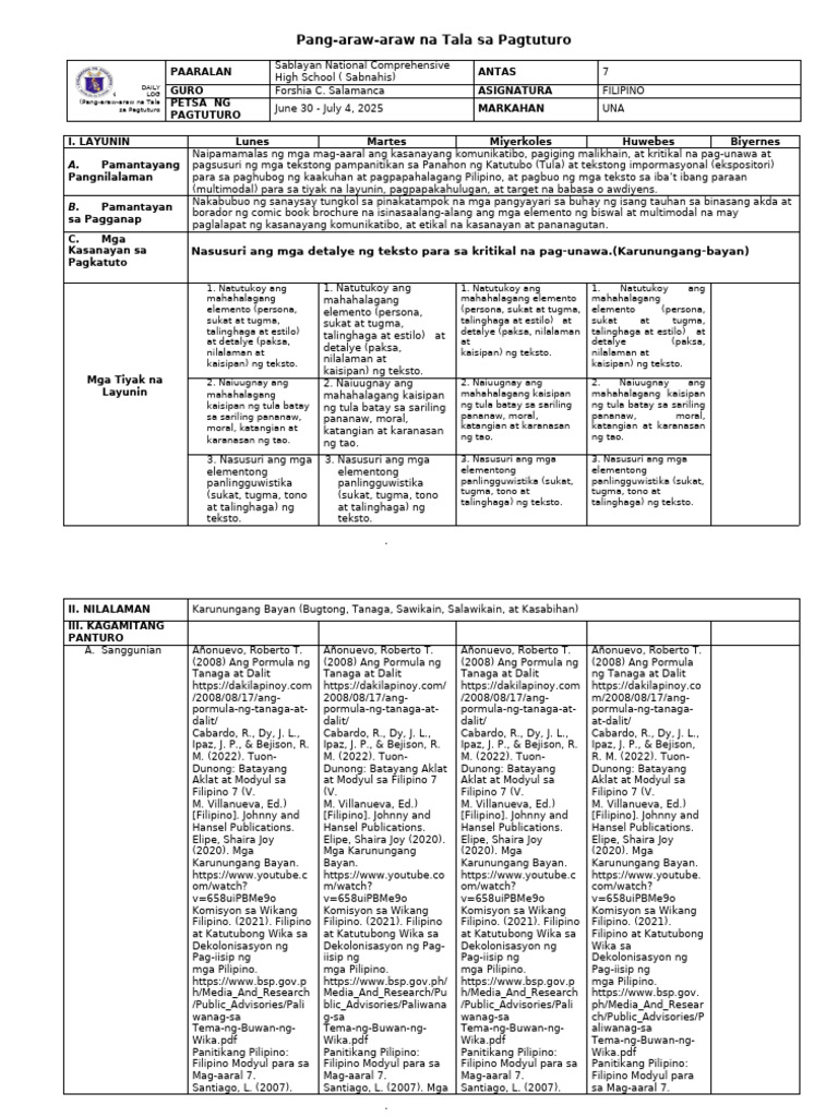 G7 Fil. First Grading | PDF
