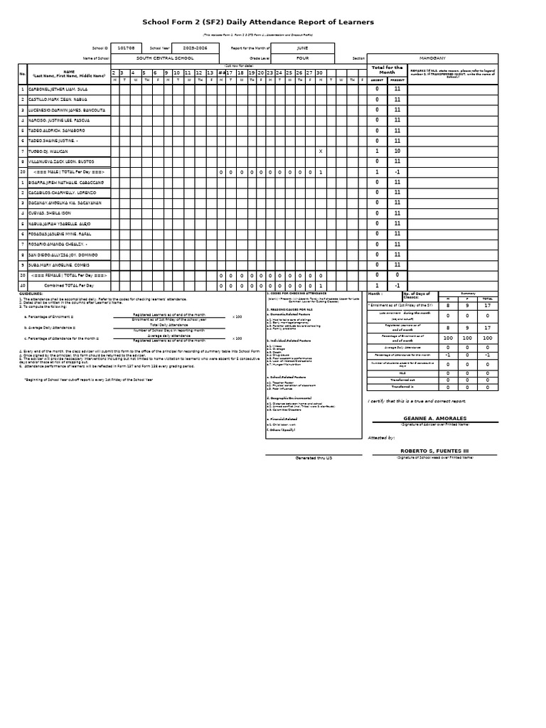 Automated SF2 2025-2026 | PDF | Poverty | Poverty & Homelessness