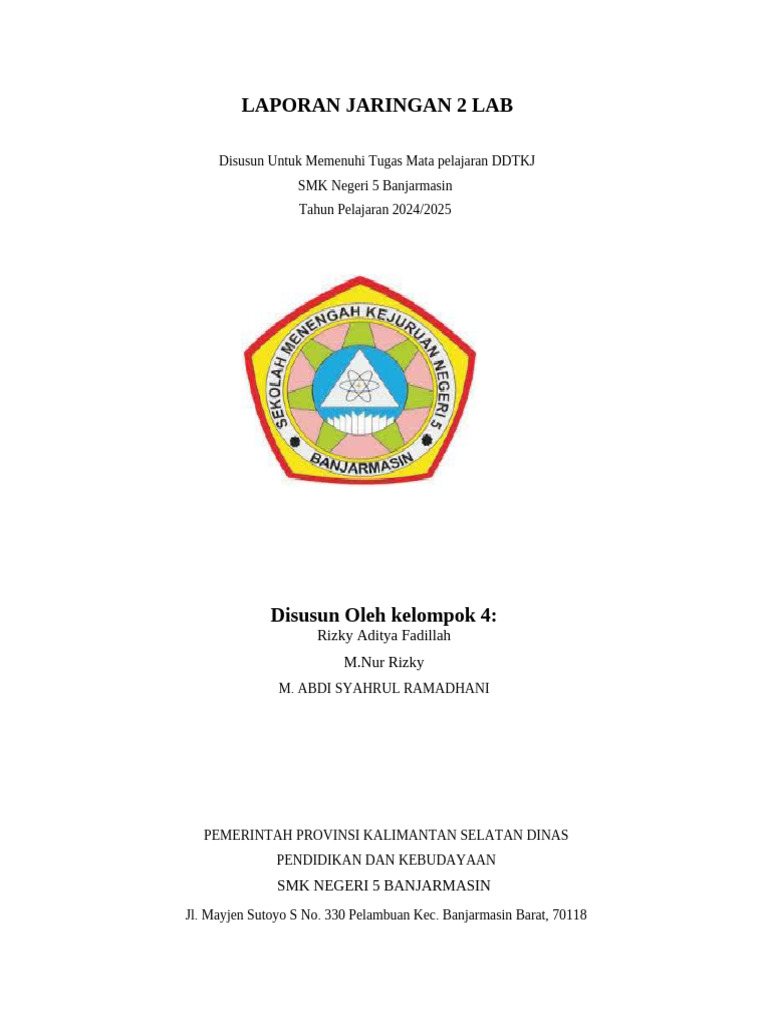 Panduan Jaringan 2 Lab DDTKJ SMK | PDF