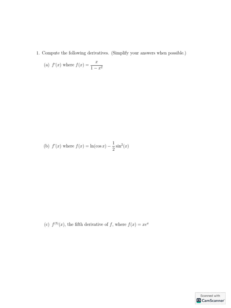 Calculus Derivatives and Applications | PDF | Tangent | Integral