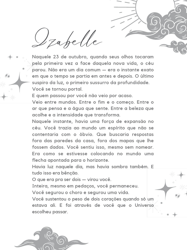 Carta Izabelle | PDF