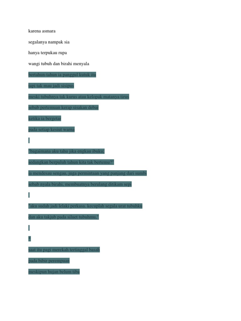 Puisi Balada Sangkuriang | PDF