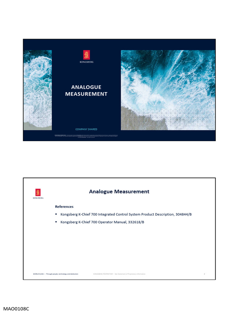 Analogue Measurement Overview Guide | PDF | Information | Computing