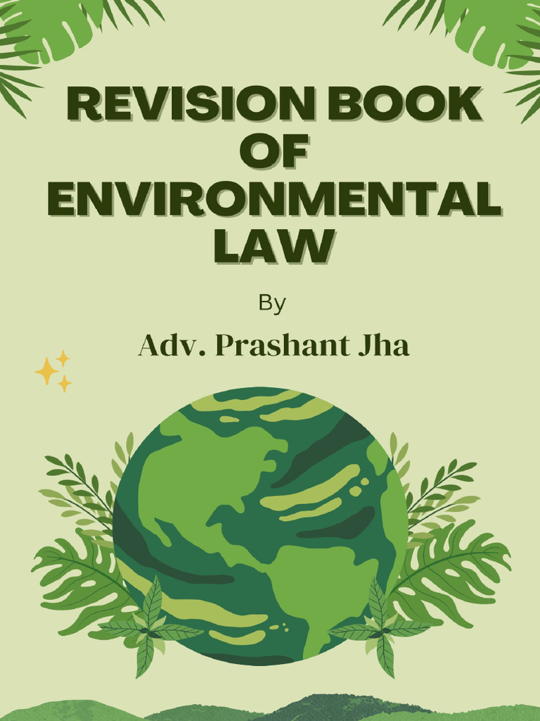 Revision Book of Environmental Law | PDF | Climate Change | Greenhouse Gas