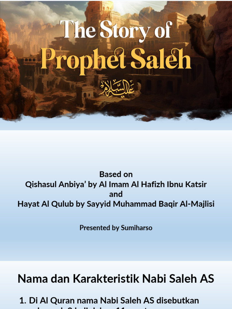 Mukjizat dan Kisah Nabi Saleh AS | PDF