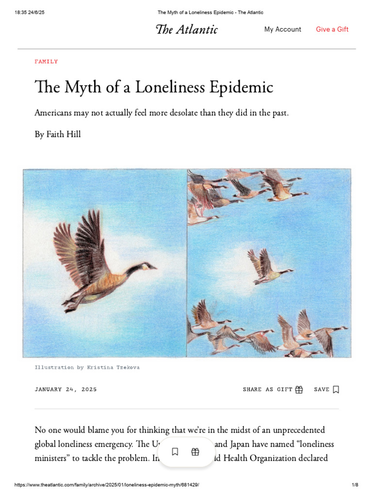 Debunking the Loneliness Epidemic | PDF | Loneliness