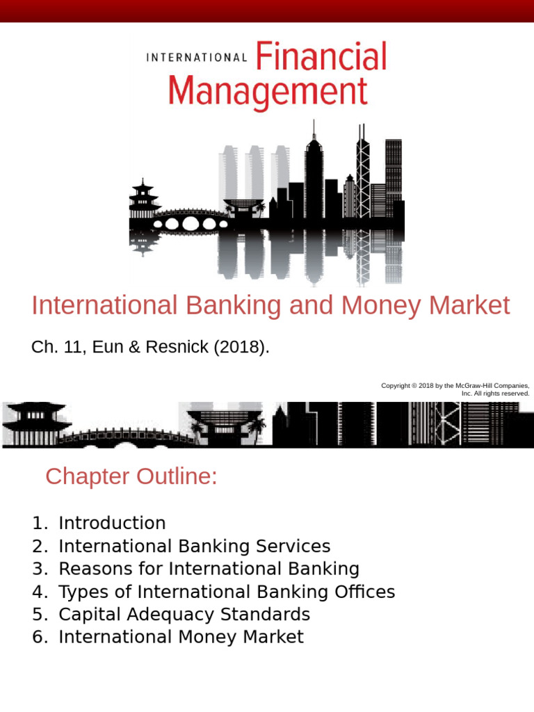 CH 1 International Banking & Money Market Eun8e | PDF | Banks | Interest