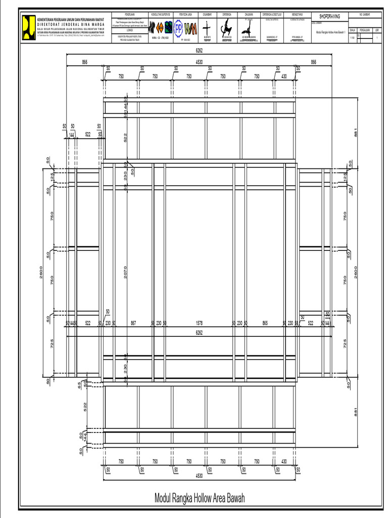 Modul Rangka Hollow untuk Bekisting Precast | PDF