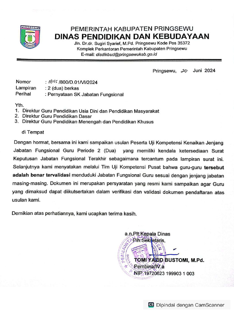 NELI EFRIDA - SK FUNGSIONAL IIIb - Compressed | PDF