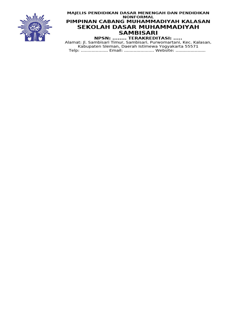 Contoh Format Kop Surat2 | PDF