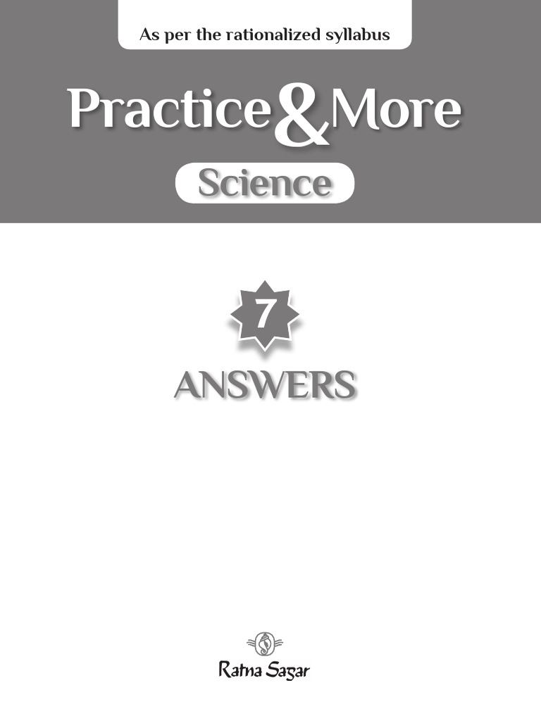 67e29243a854d Practice and More 7 (Science) - Answers | PDF | Digestion ...